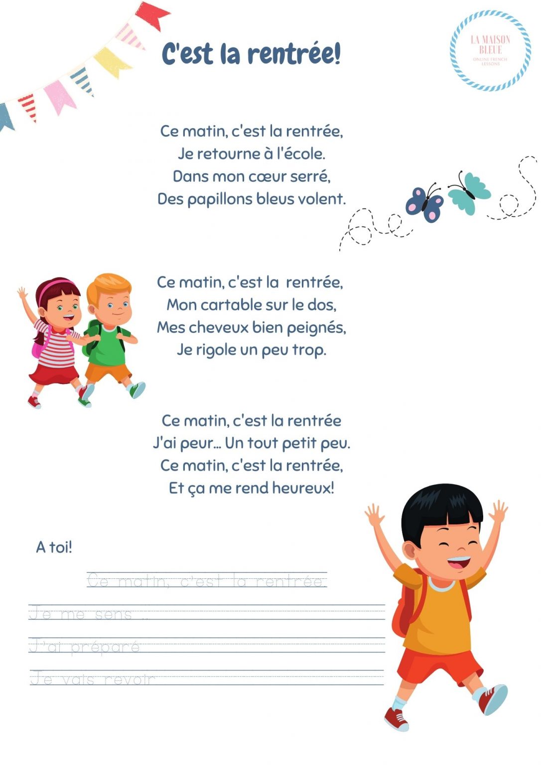 C'est la rentrée! - French for kids