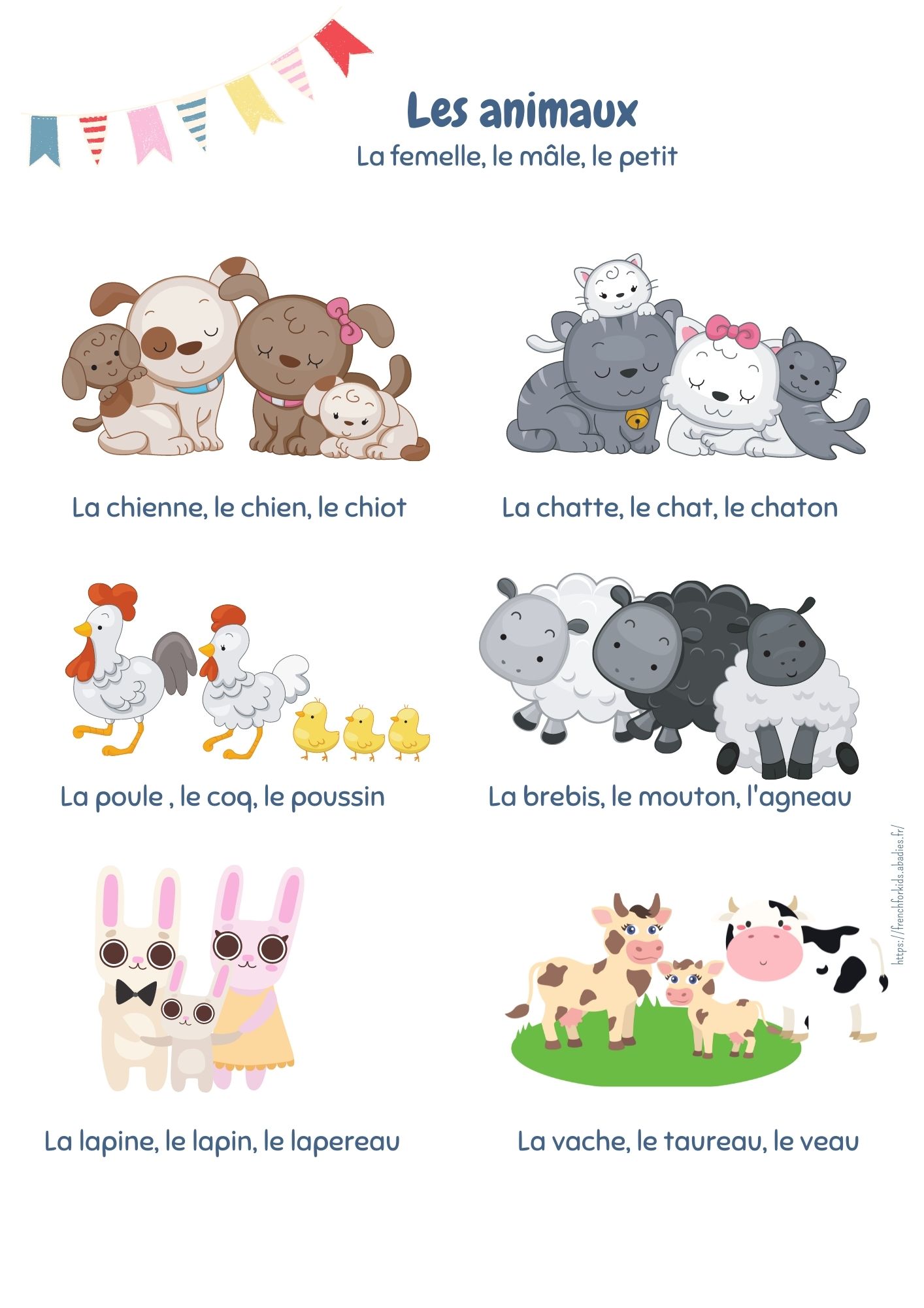 Les animaux/ animals - French for kids