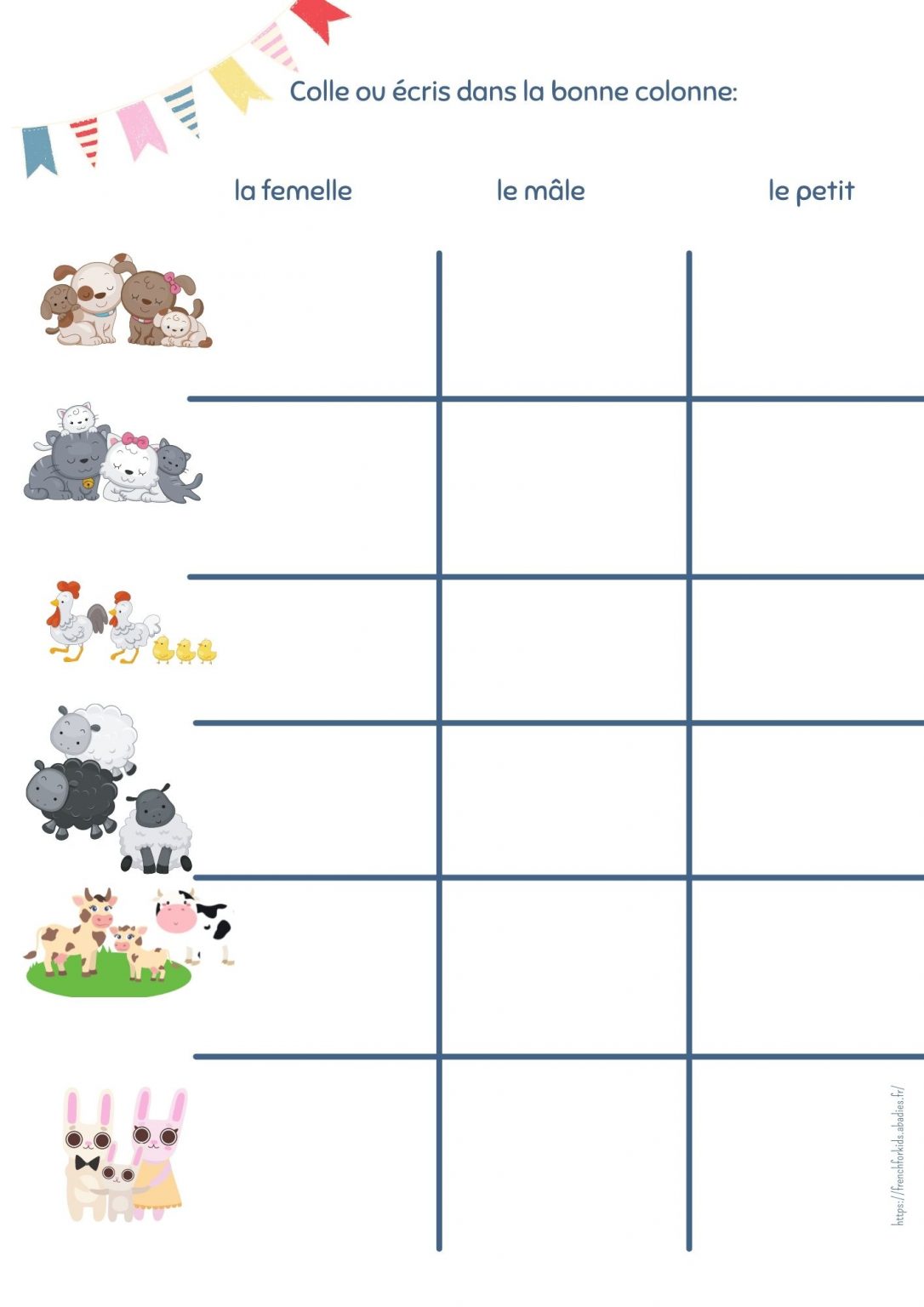 Les animaux/ animals - French for kids