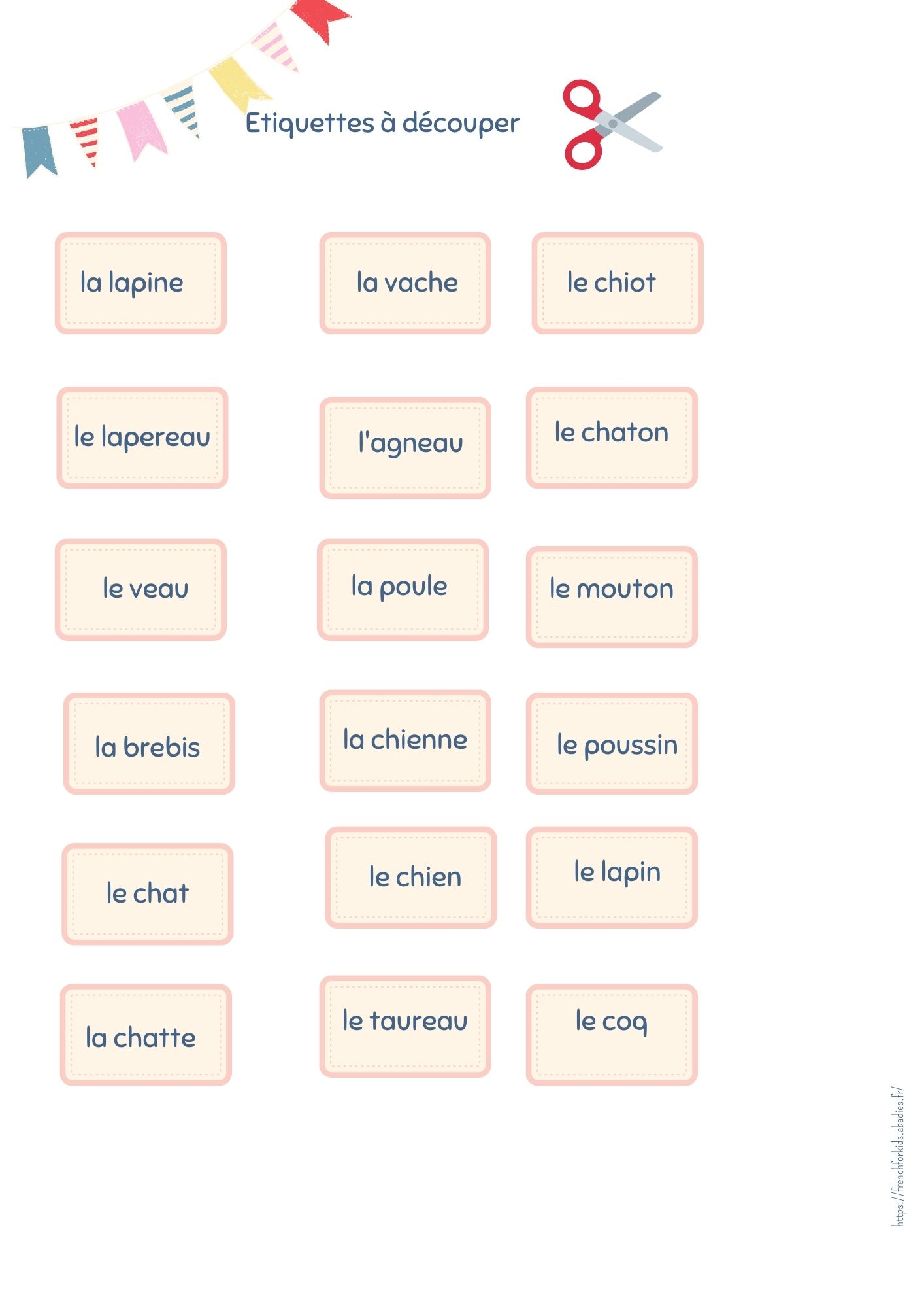 Les animaux/ animals - French for kids