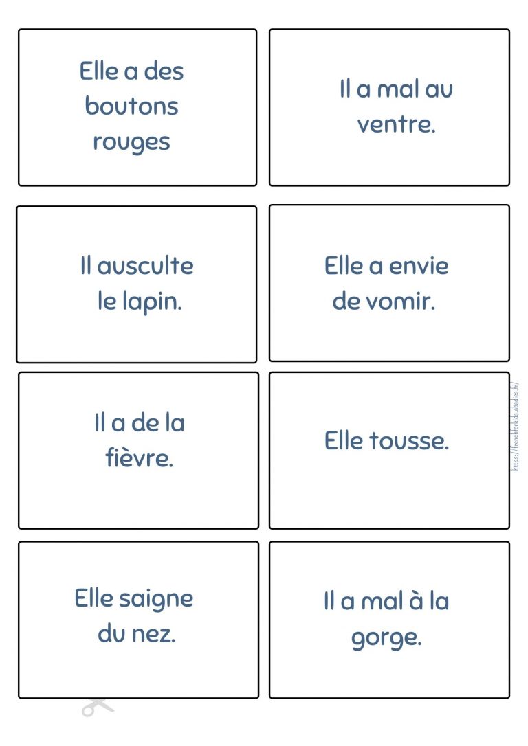 La santé/Health - French for kids